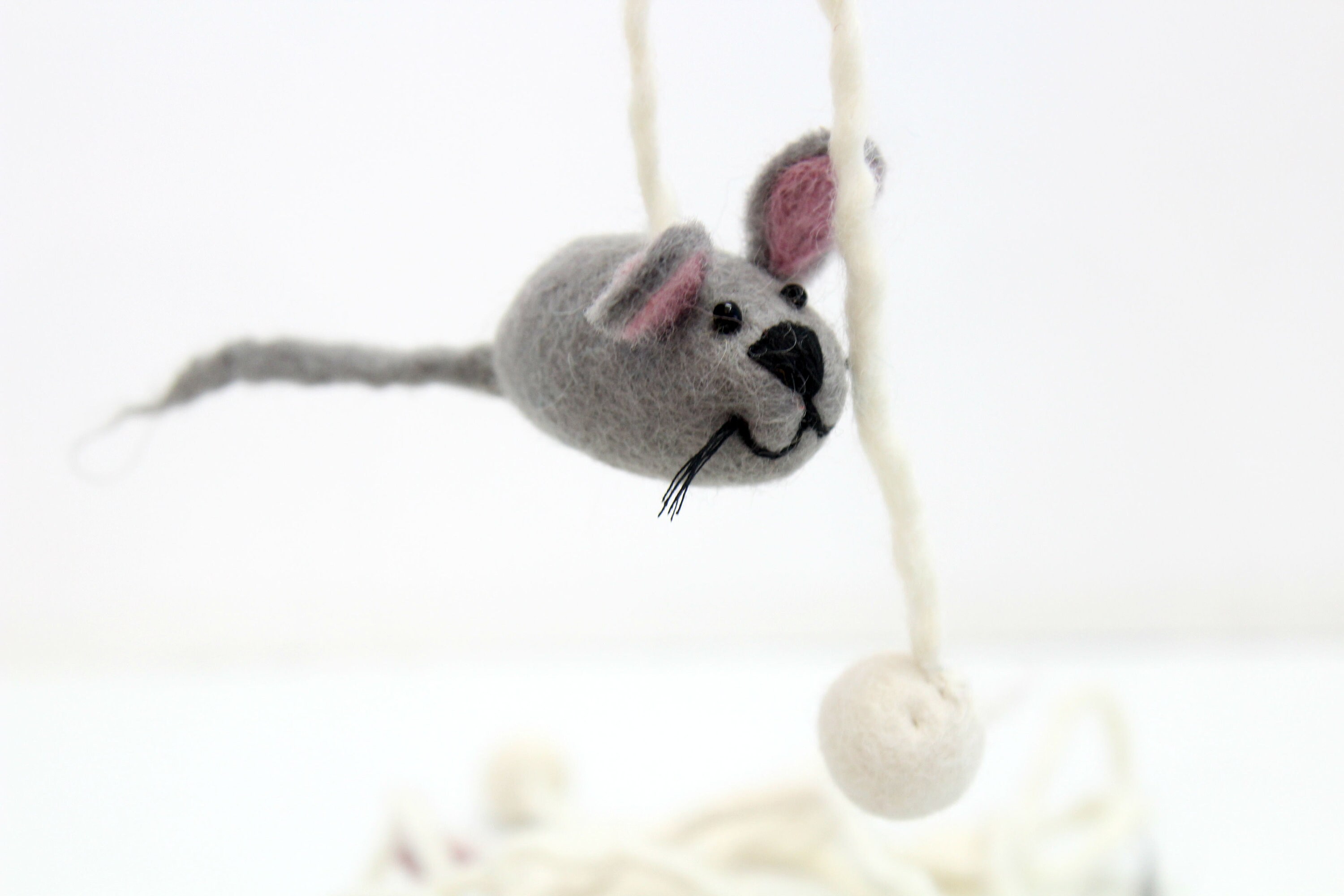 4 pieces Felted Cat Toy-Felt Mouse for Cat-Dog toy-Wool | Etsy