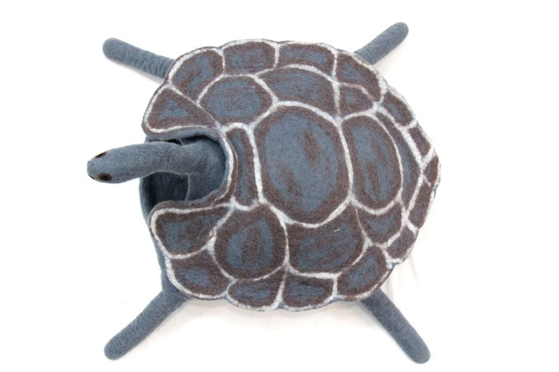 Turtle Felted Cat Cocoon | Wool Cat Cave Bed - Etsy