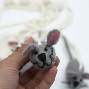 4 Pieces Felted Cat Toy-felt Mouse for Cat-dog Toy-wool Mouse-mouse for ...