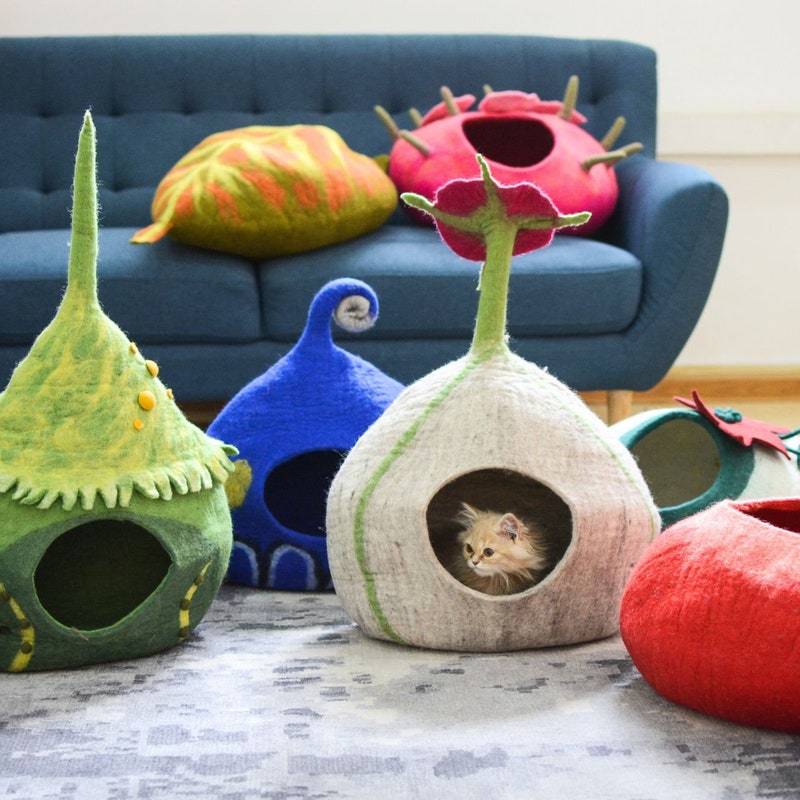 Felted Cat Cave Pattern - Etsy