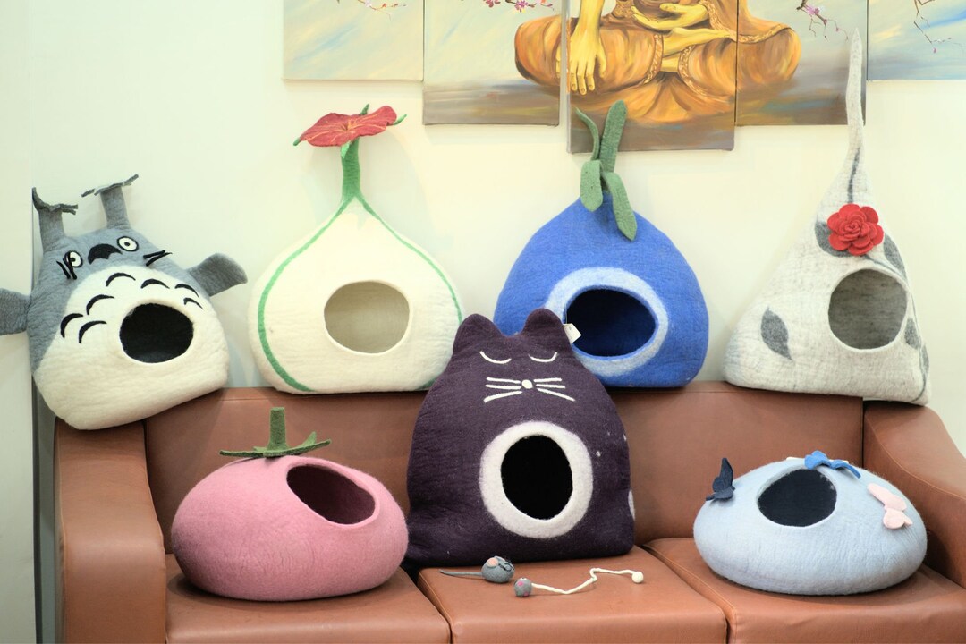 Eco-friendly Felt Cat House - Unique, Stylish and Hypoallergenic ...