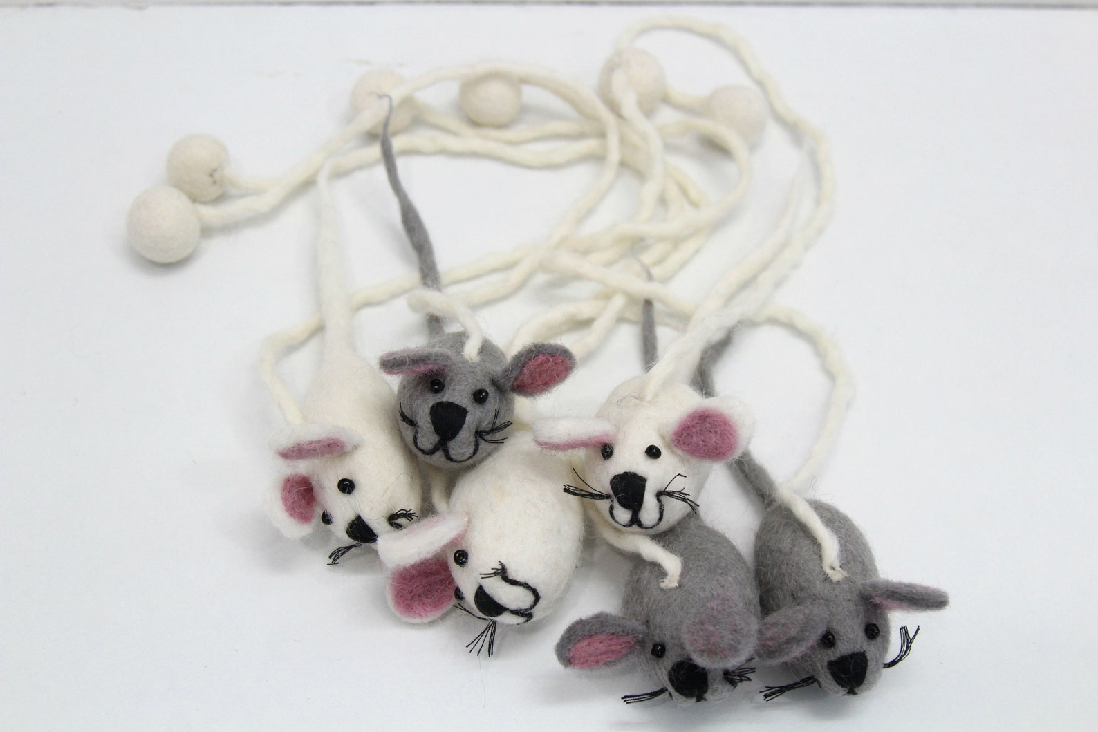 4 Pieces Felted Cat Toy-felt Mouse for Cat-dog Toy-wool - Etsy