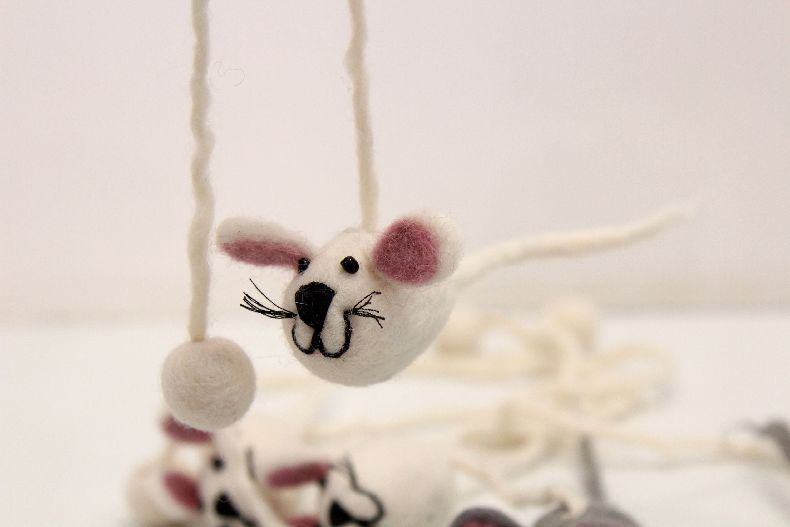 4 pieces Felted Cat Toy-Felt Mouse for Cat-Dog toy-Wool | Etsy