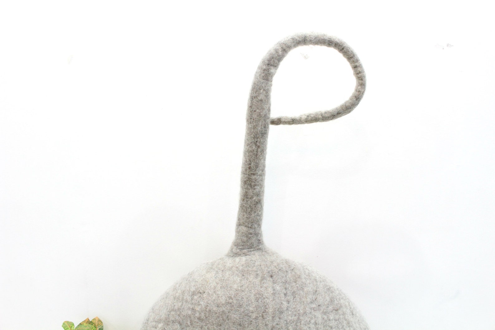 Handmade Gray Felt Cat Cave – Floral Wool Kitty Bed - Etsy