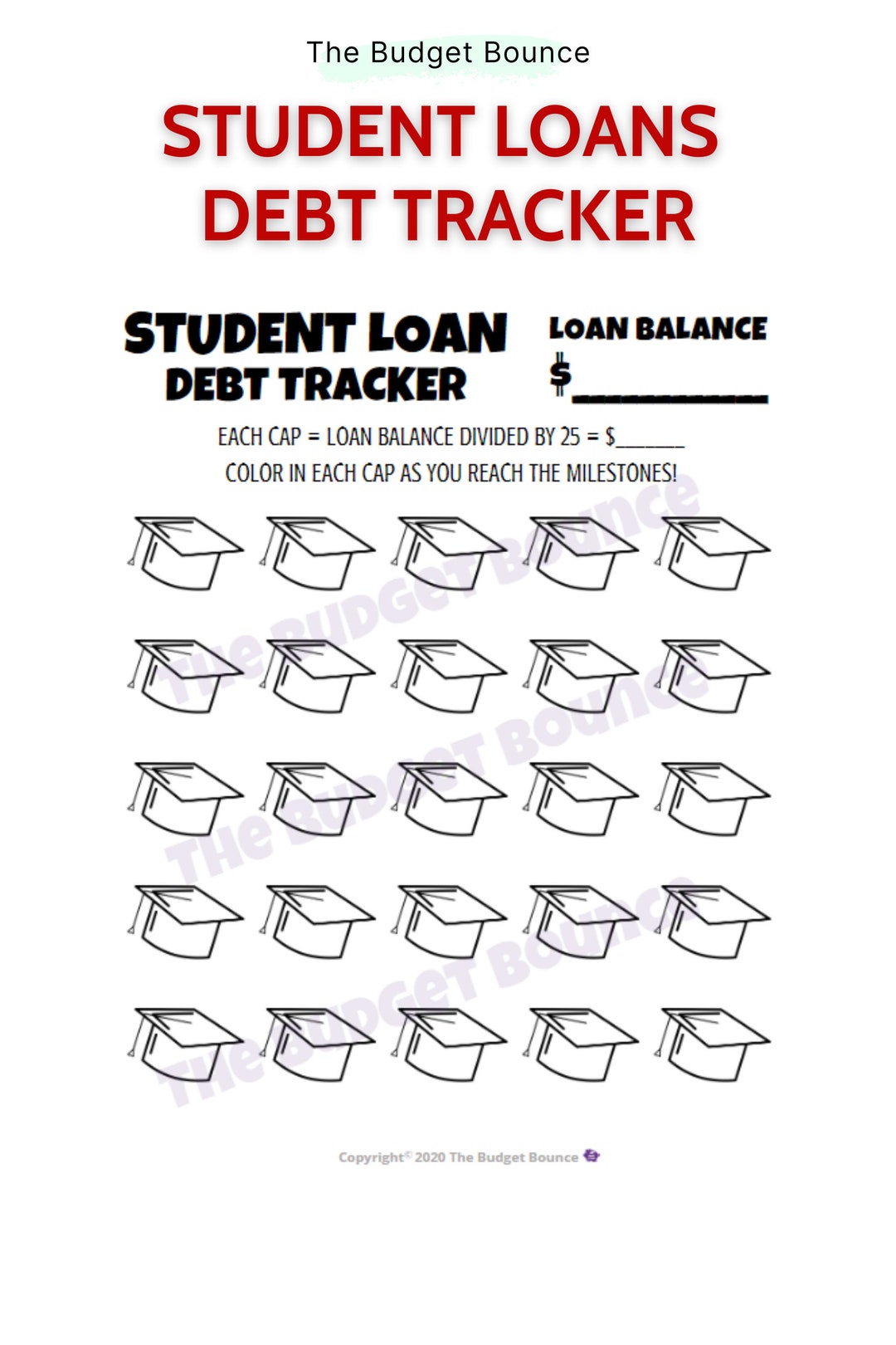 Student Loans Debt Tracker - Etsy