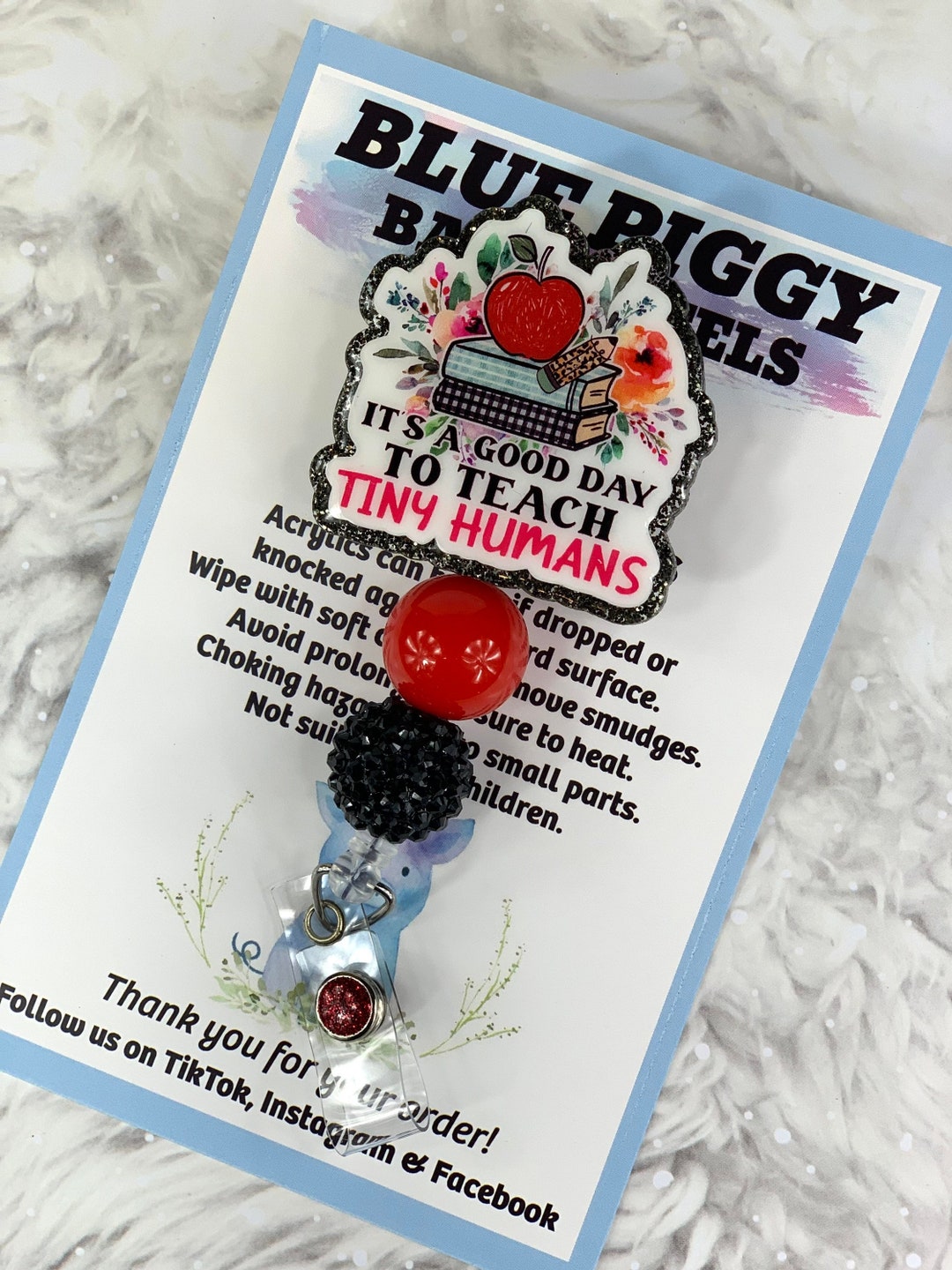 It’s A Good Day to Teach Tiny Humans Badge Reel - ID Holder - Permanent ...