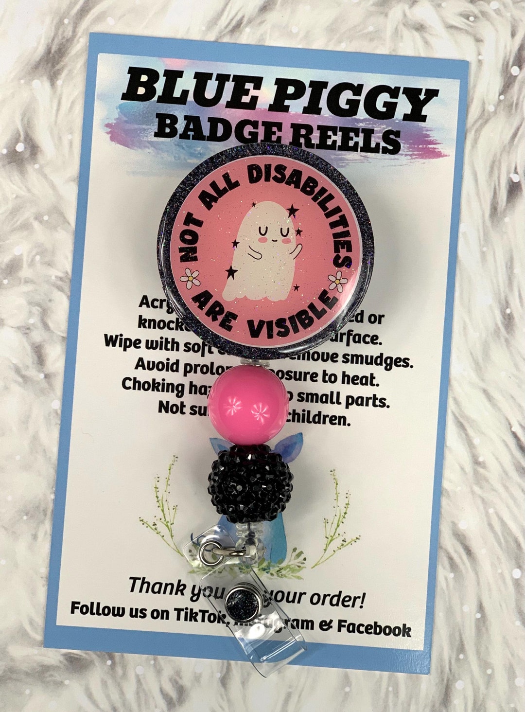 Not All Disabilities Are Visible Badge Reel - ID Holder - Permanent or ...