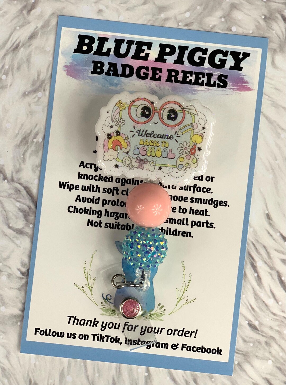 Welcome Back to School Badge Reel - ID Holder - Permanent or ...