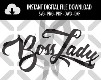 Boss lady svg | Etsy