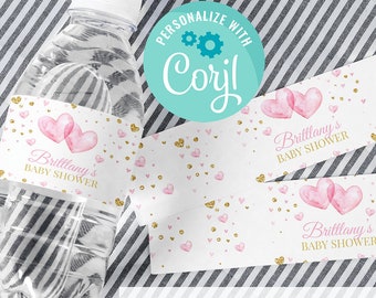 Valentine Water Bottle Label - Etsy