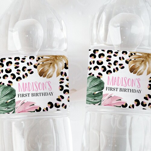 Editable Two Wild Leopard Print Jungle Birthday Party - Etsy