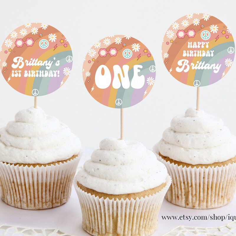 Groovy Cupcakes - Etsy