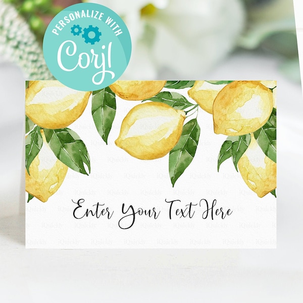 Lemon Placecards - Etsy