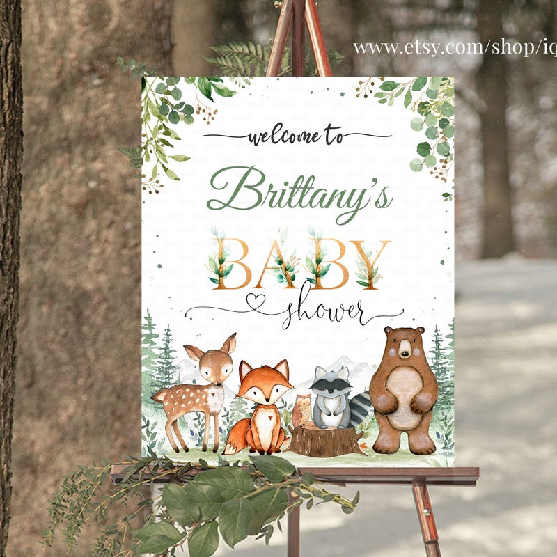 Canva Template Woodland - Etsy