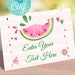 EDITABLE Watermelon Tags Buffet Label Tent Card Food Labels Place Cards ...
