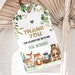 EDITABLE Woodland Party Favors,wild One Favor Tags, Woodland Animals ...