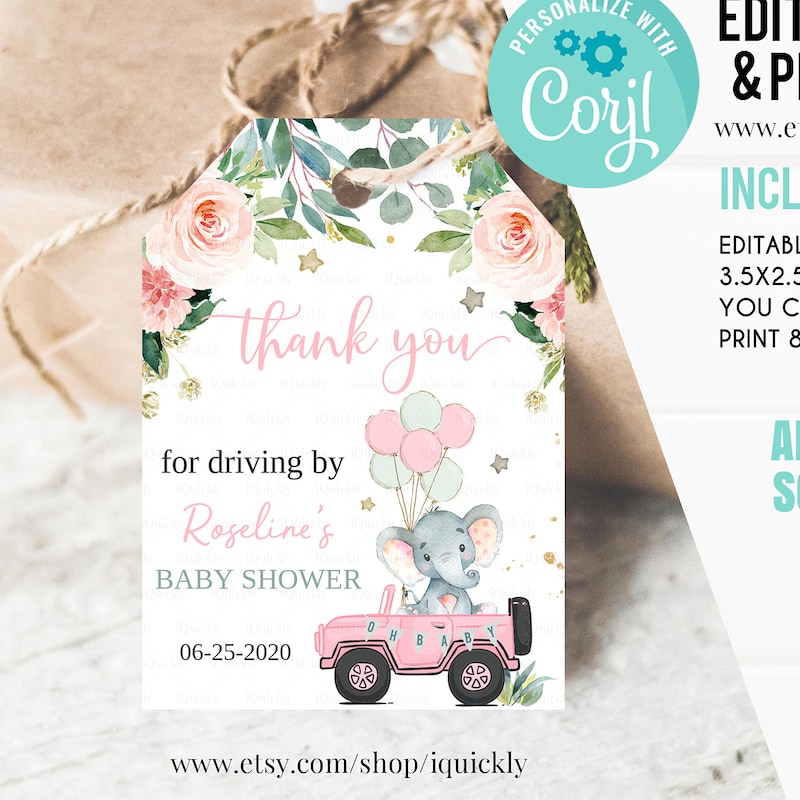 Drive by Baby Shower Favors - Etsy