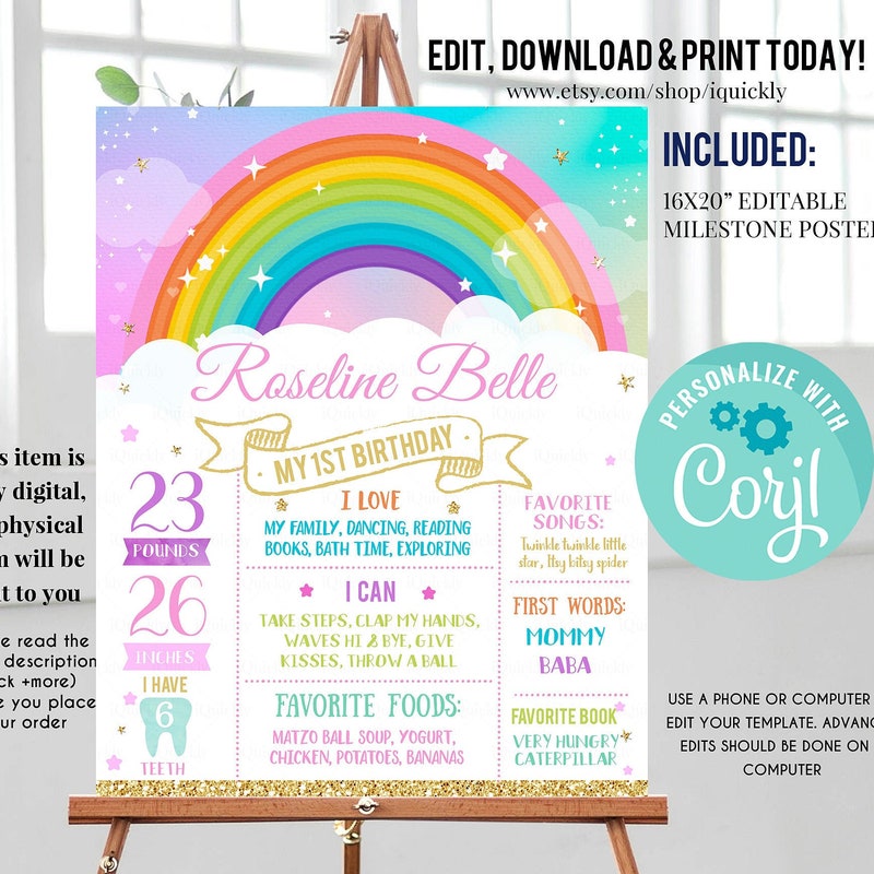 Rainbow Poster - Etsy