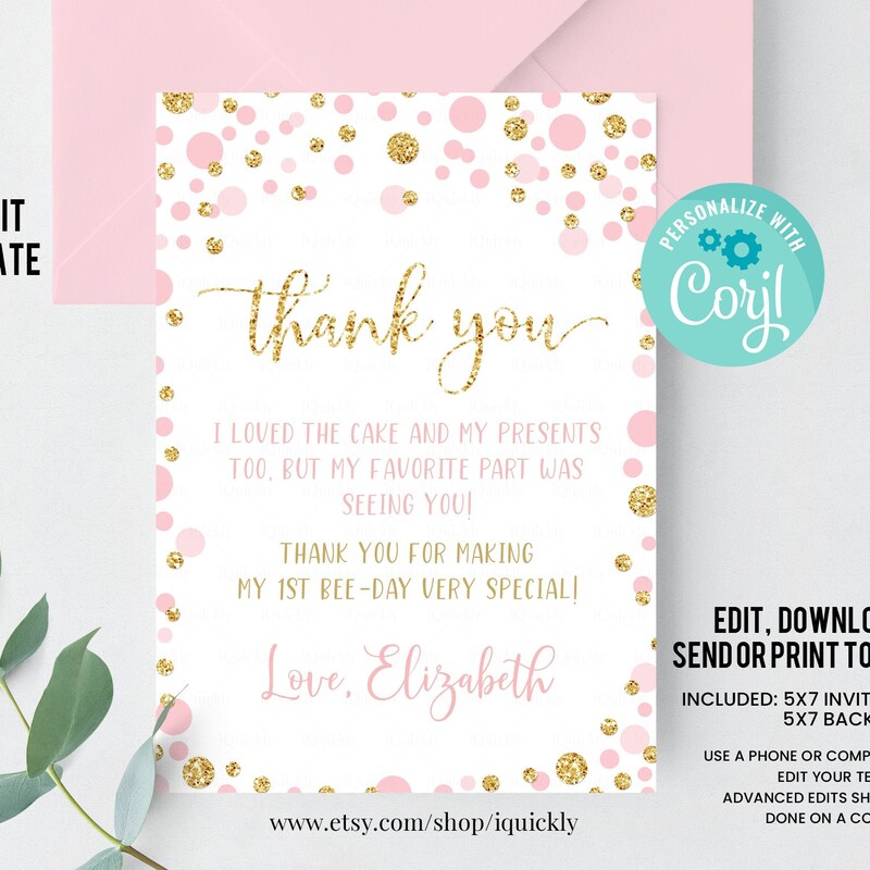 Polka Dot Thank You - Etsy