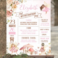Enchanted Forest Party Birthday Milestone Photo Welcome Sign Board ...