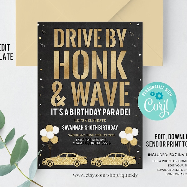 Drive in Invitation - Etsy