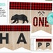 EDITABLE Lumberjack Banner Buffalo Plaid Birthday Banner - Etsy