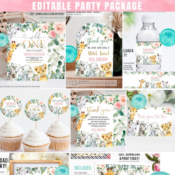 Wild One Birthday Bundle - Etsy