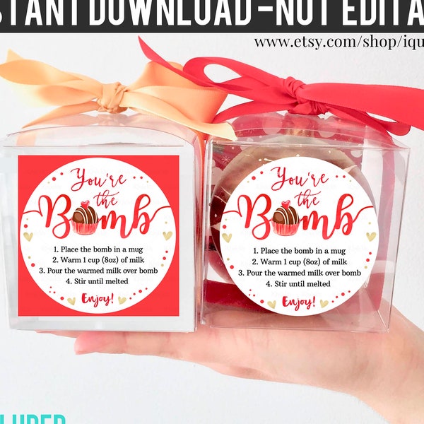 Hot Cocoa Bomb Tags - Etsy