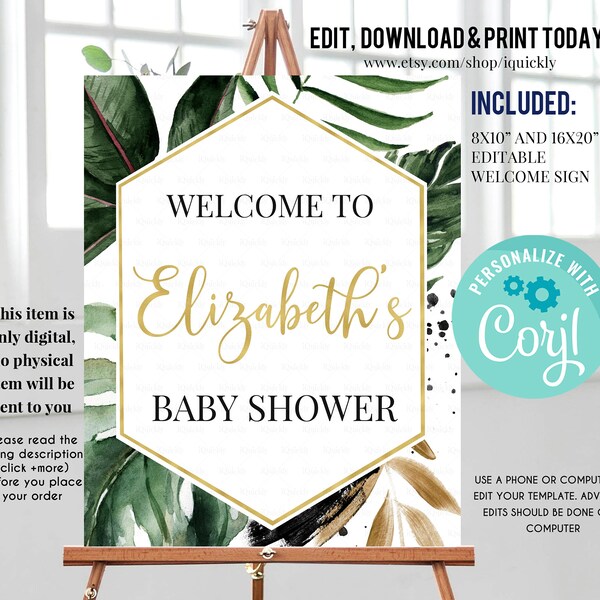 Baby Shower Beach Welcome Sign - Etsy