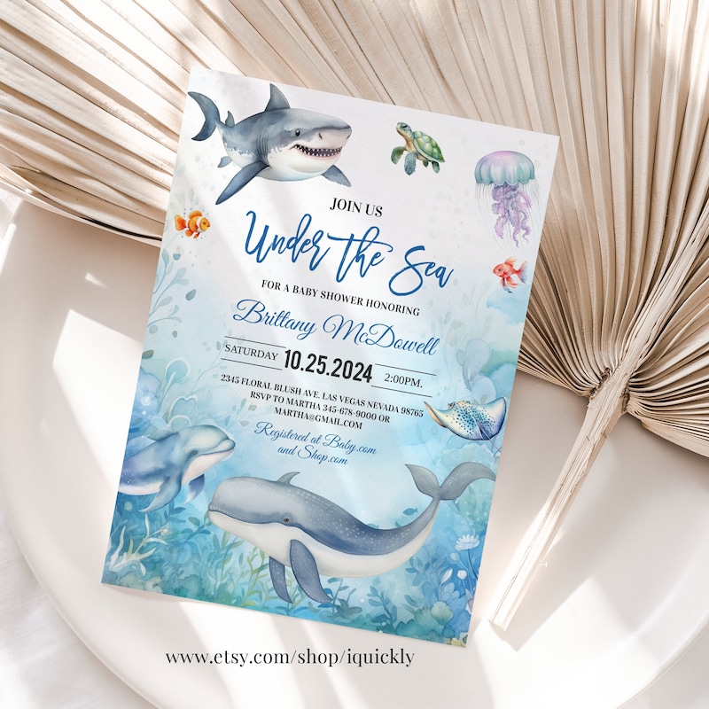 Ocean Invitation - Etsy