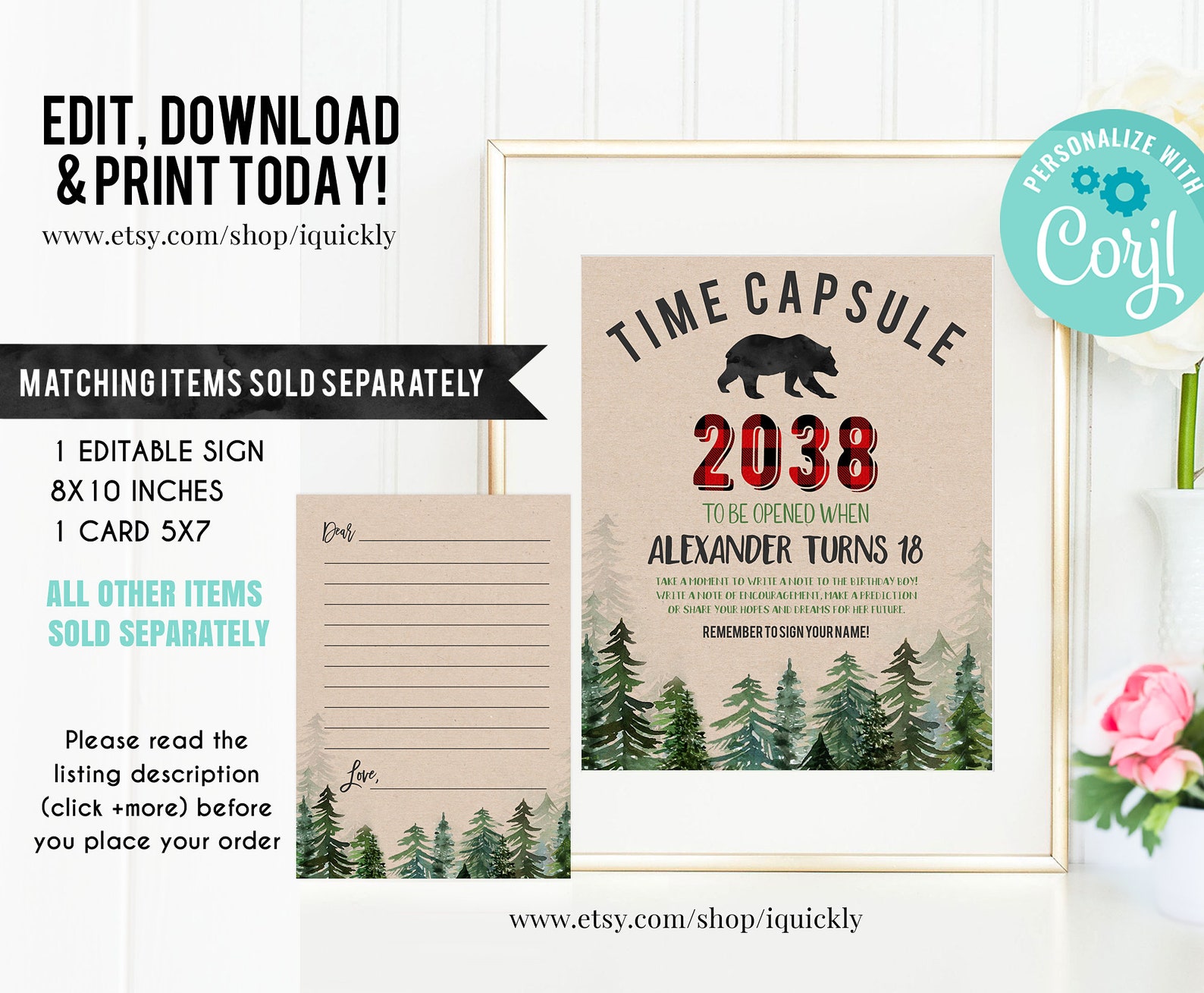 EDITABLE Lumberjack Banner Buffalo Plaid Birthday Banner - Etsy