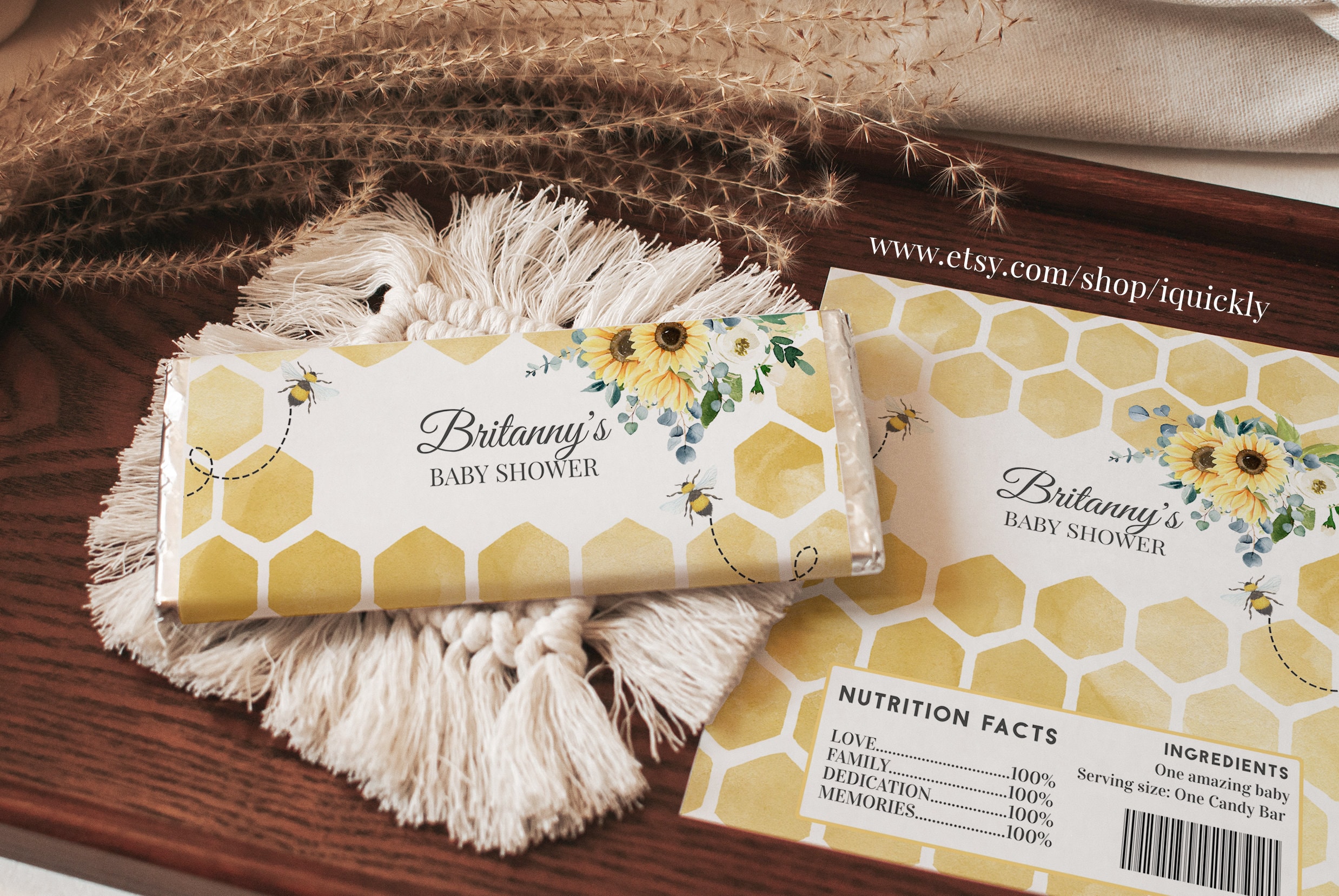 Editable Bee Chip Bag Label Template What Will Baby Bee Labels Sized to ...