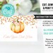 EDITABLE Pumpkin Favor Tags, Thank You Tags, Gift Tags, Baby Shower ...
