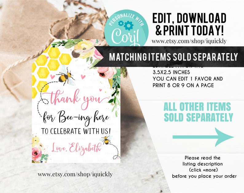 Bee Milestone Birthday Poster EDITABLE Honey Bee First - Etsy Australia