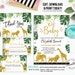 Jungle Gold Baby Shower Favors, EDITABLE Jungle Favor Tags Safari, Wild ...
