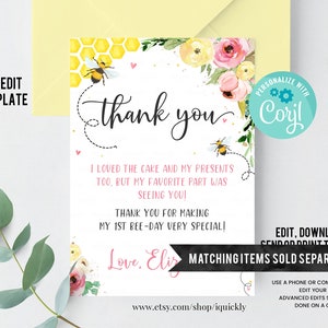 EDITABLE Bee Birthday Party Welcome Sign Our Little Honey Bee Printable ...