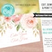 EDITABLE Blush Pink Floral Banner, Birthday Banner, Printable 1st ...