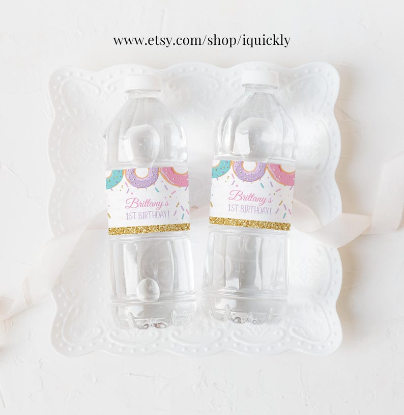 Editable Donut Chip Bag Label Template, Doughnut Party Printable ...