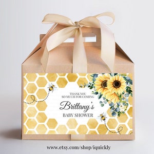 EDITABLE Bee Baby Shower Bottle Label What Will Baby Bee Baby Shower ...