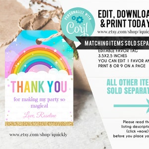 Editable Rainbow Welcome Sign, Rainbow Confetti Party Sign, Party ...