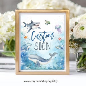 Editable Under the Sea Bag Label Template Oneder the Sea Animals Ocean ...