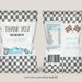 EDITABLE Two Fast Candy Bar Wrapper Chocolate Bar Wrappers Racecar ...