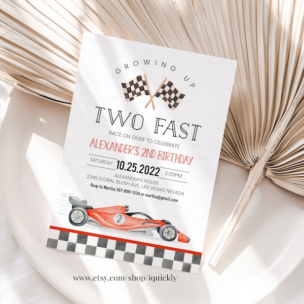 Two Fast Birthday - Etsy