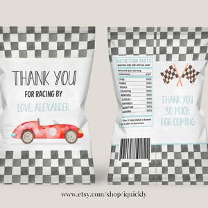 Fast One 1st Birthday Photo Poster Editable Race First Year Baby ...