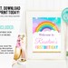 EDITABLE Rainbow Birthday Party Package, Rainbow Confetti Party ...