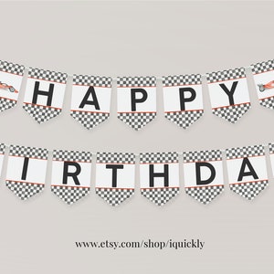 EDITABLE Two Fast Food Tags Racecar Party Buffet Racing Car Tent Card ...