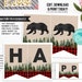Editable Lumberjack Milestone Birthday Poster, Buffalo Plaid First ...
