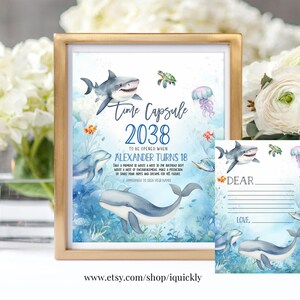 Editable Under the Sea Bag Label Template Oneder the Sea Animals Ocean ...