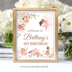 Fairy Bottle Label EDITABLE Girl Wildflower Water Bottle Labels Fairies ...