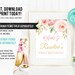 Floral Blush Milestone Birthday Poster, EDITABLE First Birthday ...